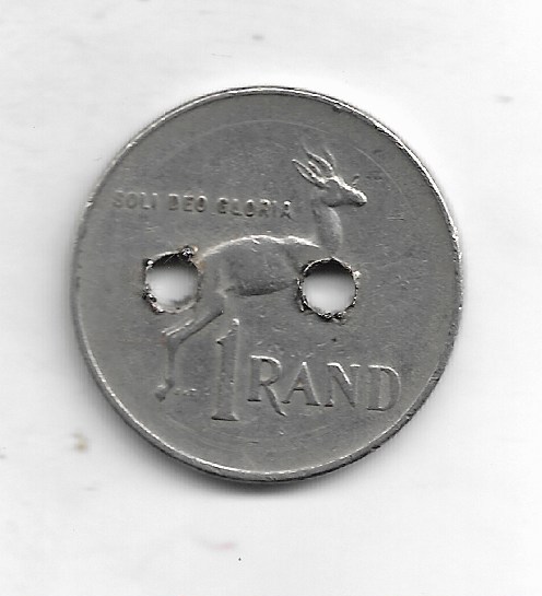 SOUTH AFRICA ~ 1 Rand SUID AFRIKA – SOUTH AFRICA, 1977 ~ RARE BIG COIN ...
