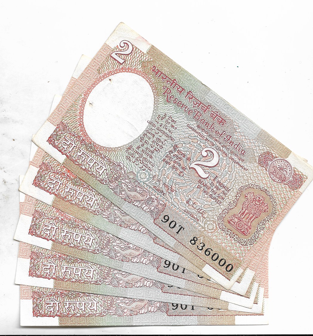 2 RUPEE ~ R.N.MALHOTRA ~ “T” PRIFIX, “A” INSET ~ UNC RARE NOTE ~ F-13 ...