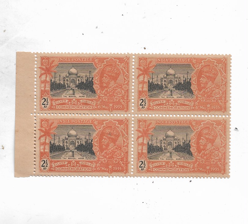 GEORGE V ~ 2 1/2 ANNAs ~ TAJ MAHAL, AGRA ( SILVER JUBILEE COMMEMORATION ...