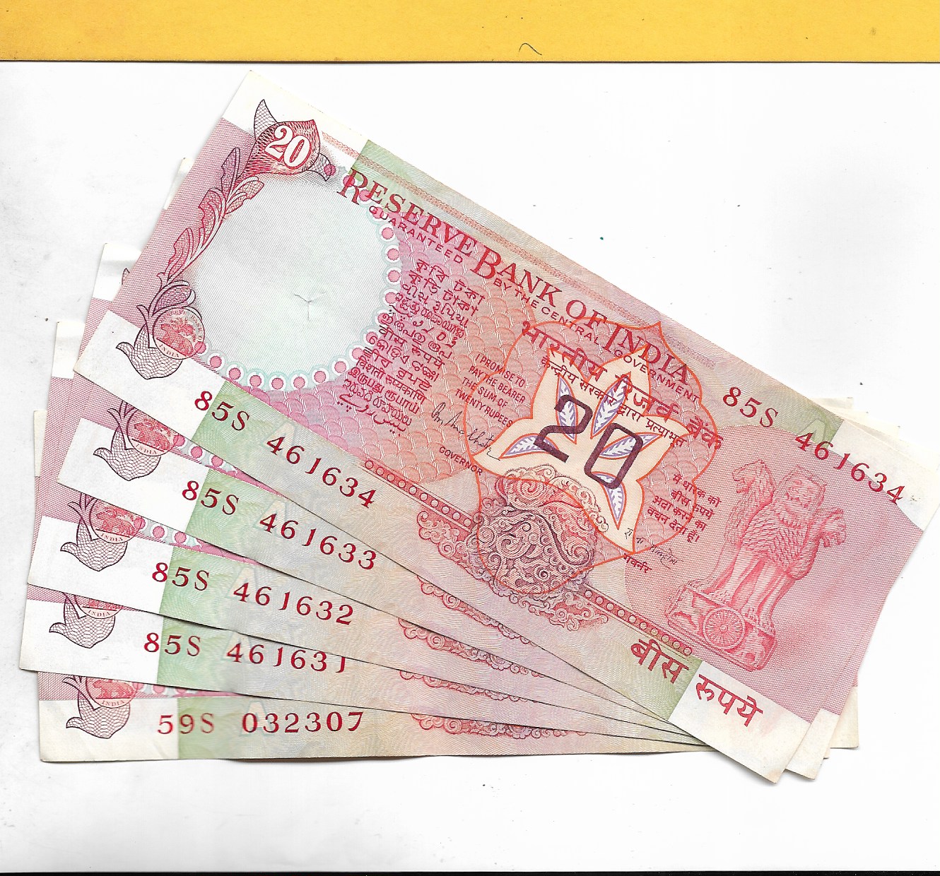 20 RUPEE ~ R.N.MALHOTRA ~ “S” PRIFIX, “A” INSET, KONARK WHEEL ON BACK ...