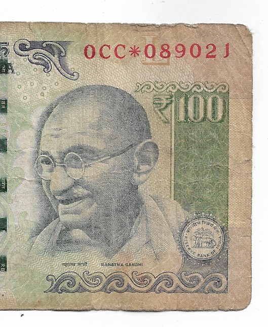100 RUPEE ~ STAR NOTE ~ 2012, Inset “L”,” 0CC ” ~ D.SUBBARAO ~ RARE ...