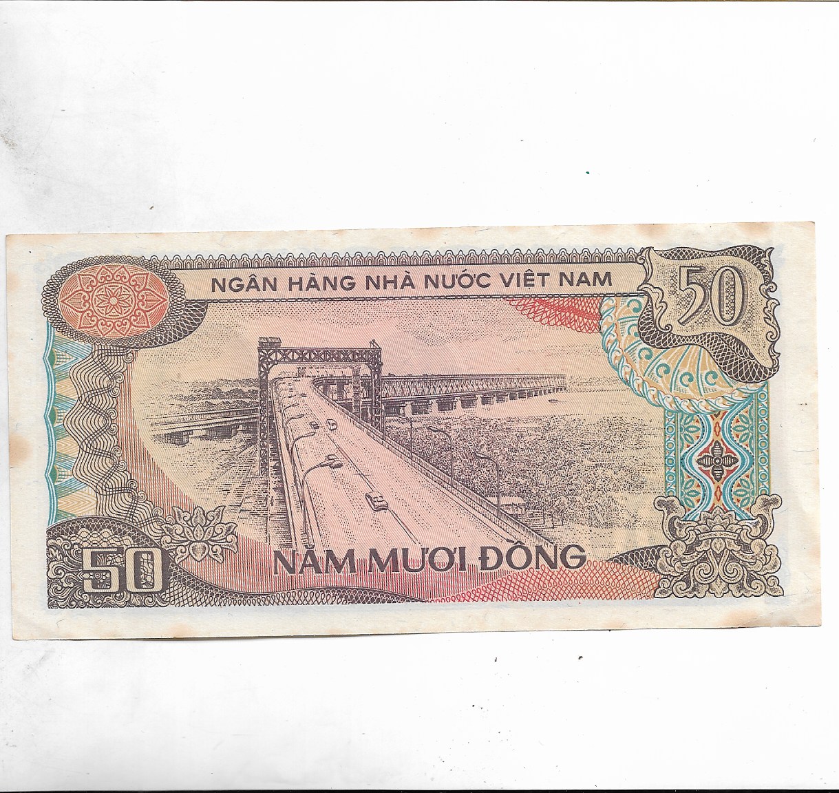VIETNAM ~ 50 Đồng, 1985 ~ UNC RARE NOTE ~ A1-49 – Indian Hobby Club