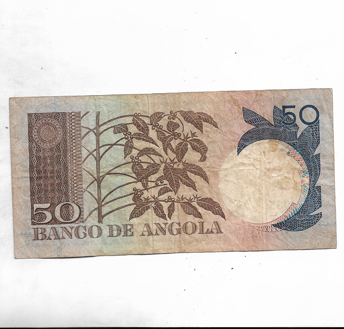 Angola ~ 50 ESCUDOS, 1973 ( OLD ISSUE ) Banknote ~ F-3/32 – Indian ...
