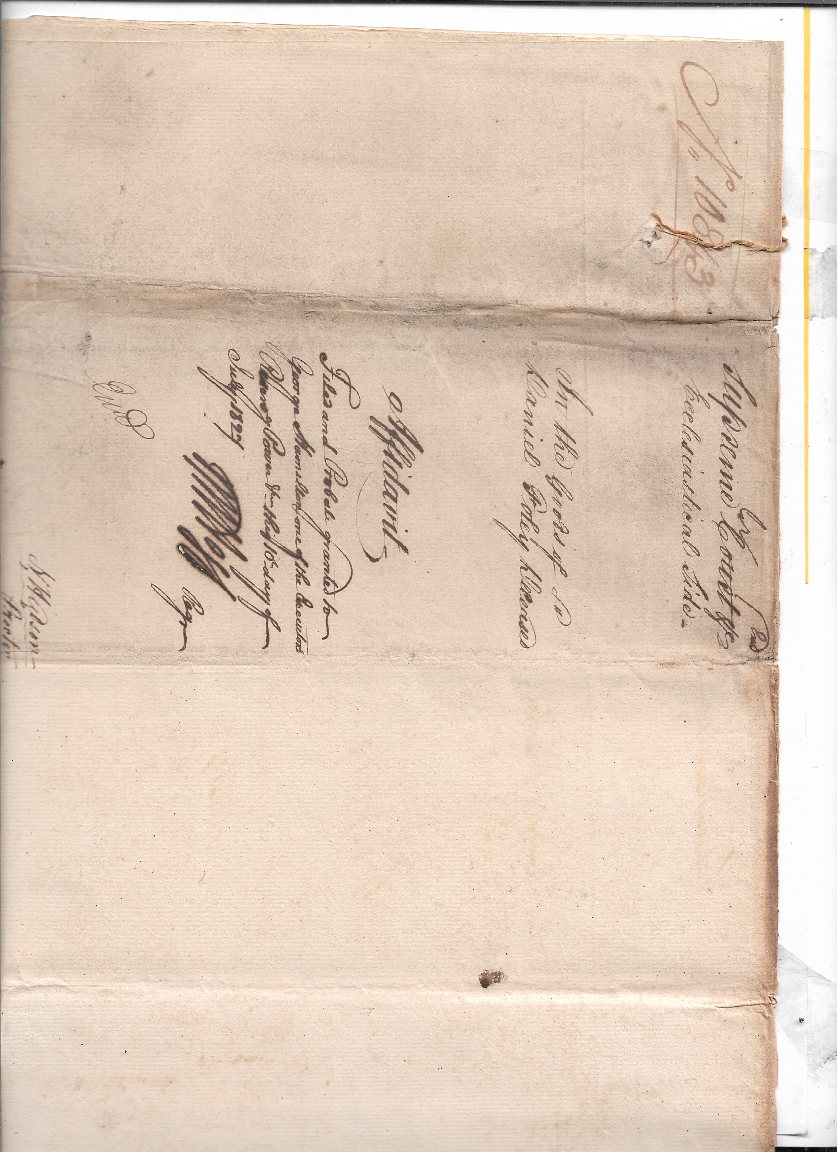 INDIA ~ OLD WILLIAM FORT ~ DOCUMENT ~ 1827 ~ WITH ORIGINAL Signature ...