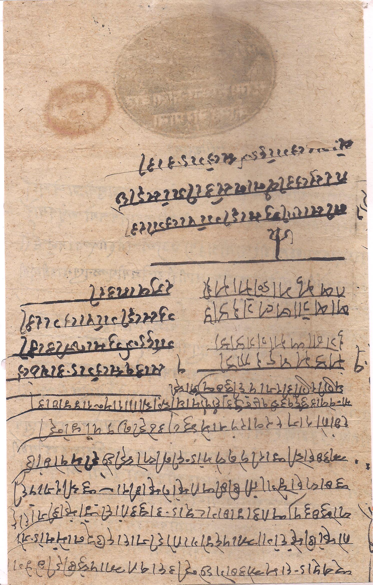 INDIA KALAWAD STATE) ~RARE STAMP PAPER ( ITEM AS PER SCAN ) ~M5(9 ...