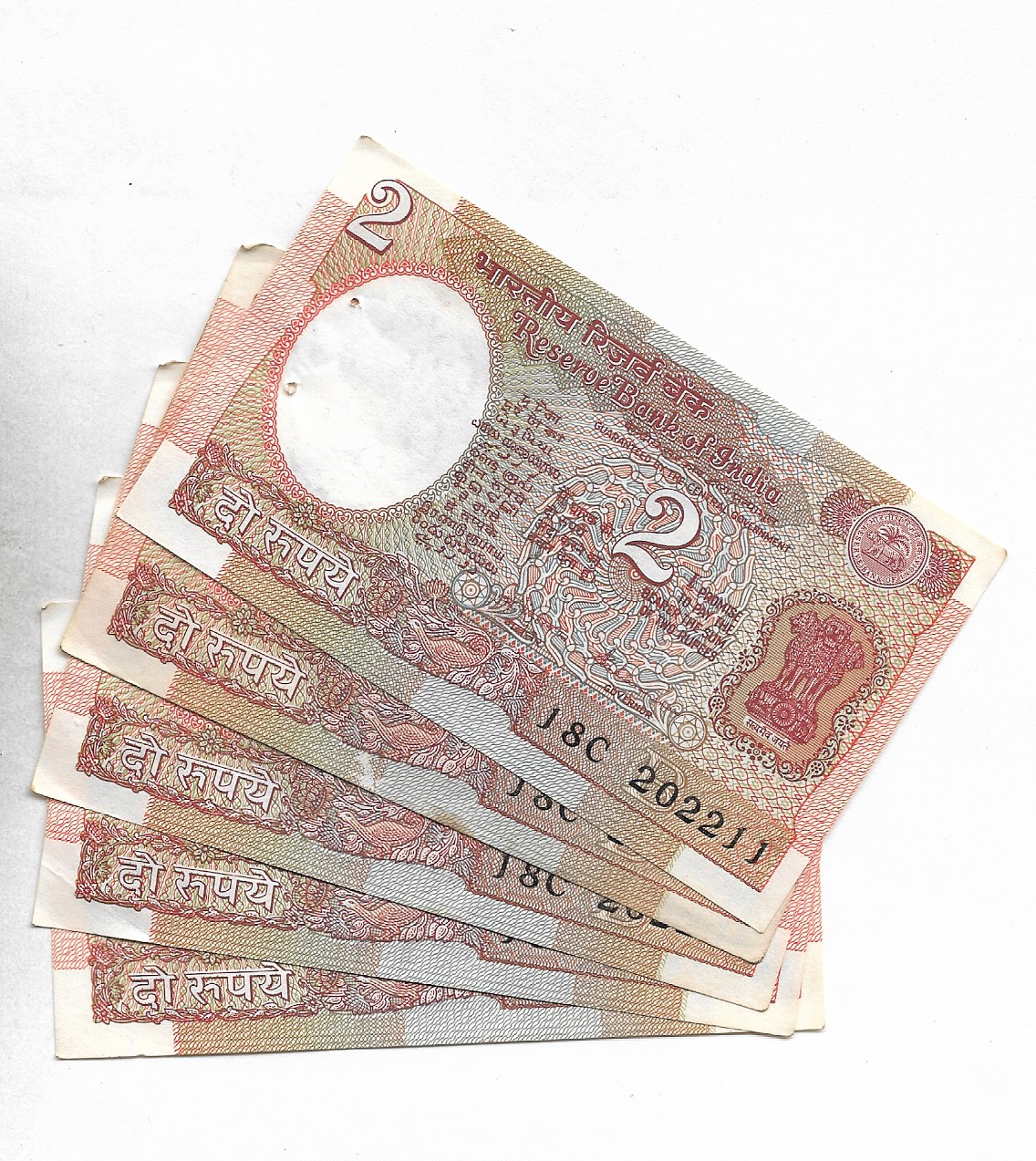 2 RUPEE ~ S.VANKITARAMANAN ~ “C” PRIFIX, “B” INSET ~ UNC RARE NOTE ...