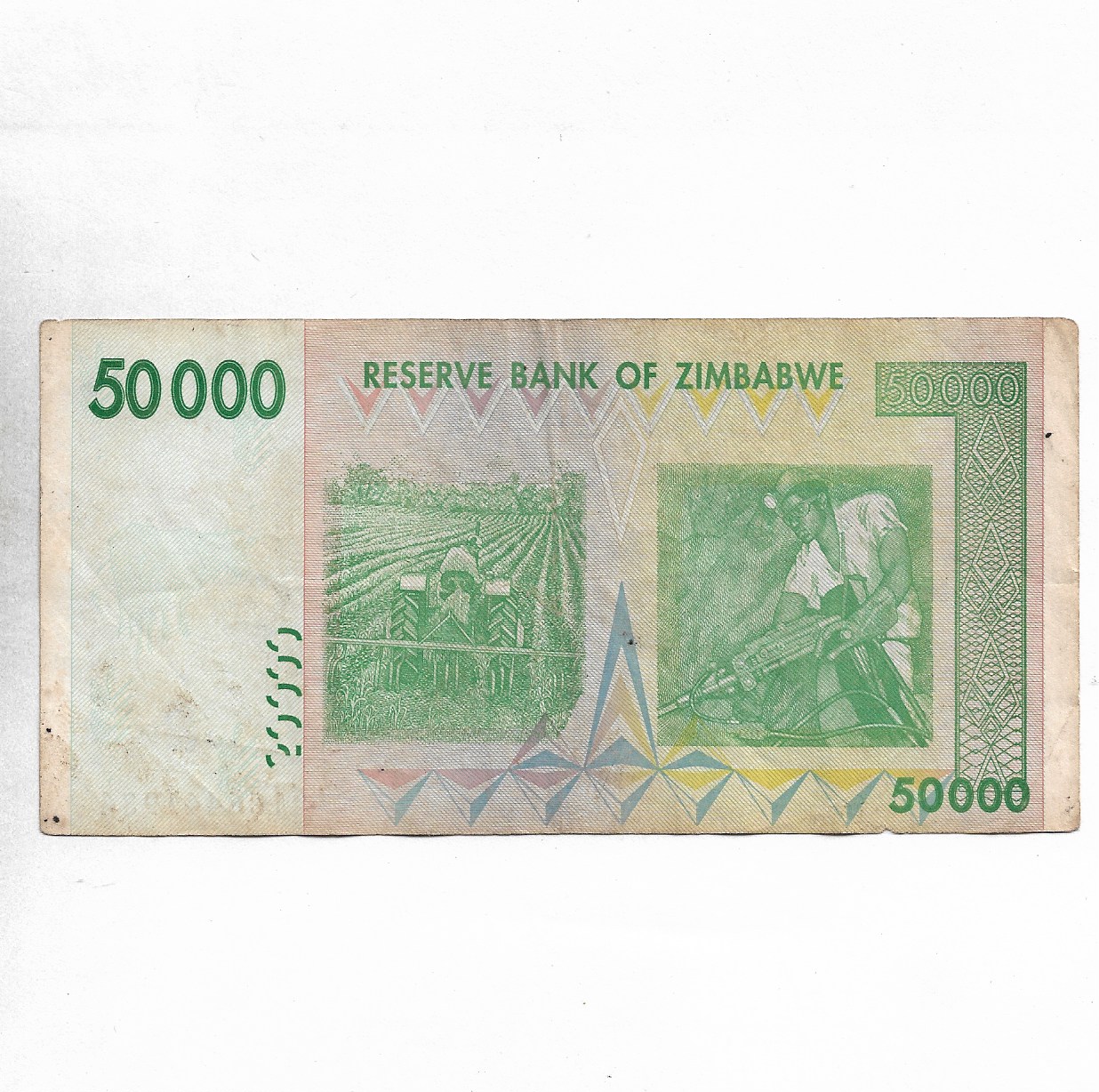 ZIMBABWE ~ 50000 Dollars, 2008 ~ RARE NOTE ~ F-4/24 – Indian Hobby Club