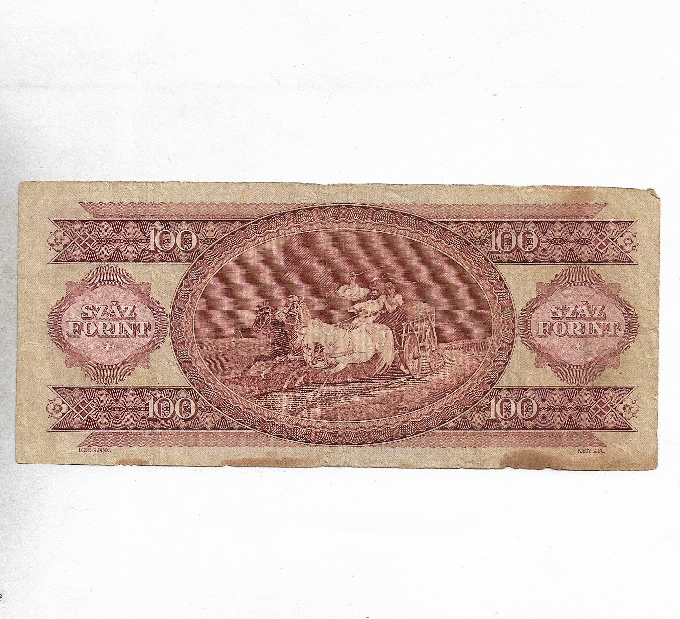 Hungary ~ 100 Forint, 1957 ~ RARE NOTE ~ I-33 – Indian Hobby Club