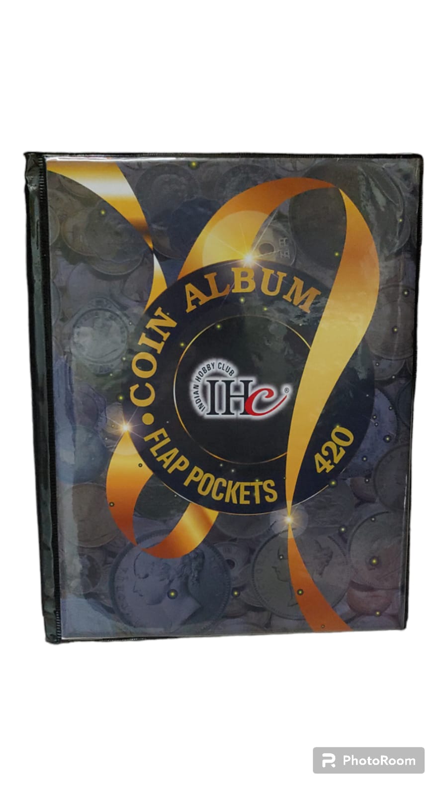 IHC ~ COIN ALBUM ~ 420 COIN HOLDERS POCKETS ~ WITH HARD COVER ( FLAP ...