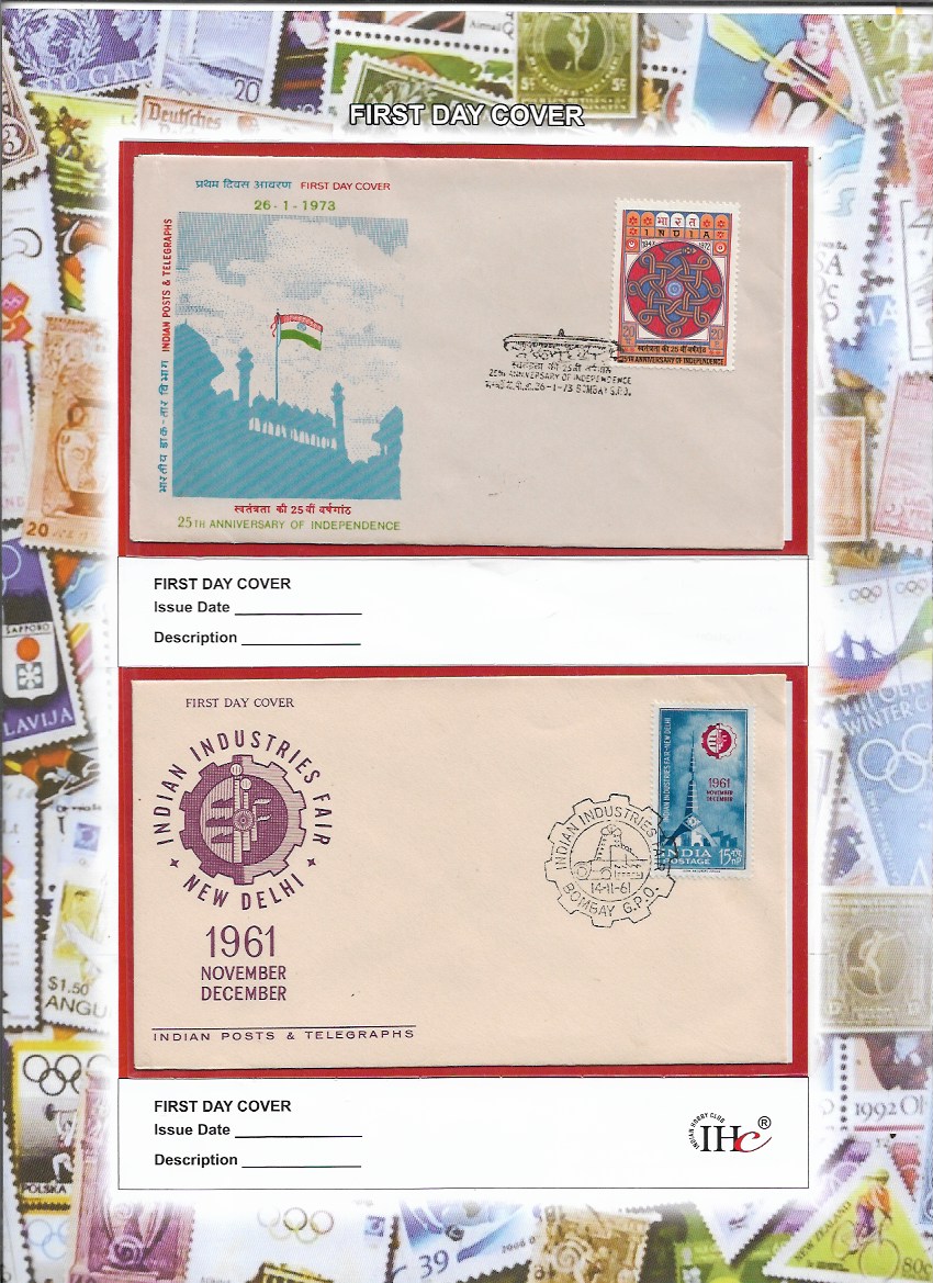 IHC ~ FIRST DAY COVER SHEETS WITH 10 DIFFERENT ( FDC ) FIRST DAY COVERS ...