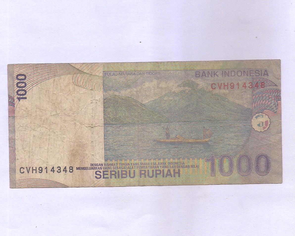INDONESIA~ 1000 RUPIAH ~ 2000 ~ RARE NOTE ~F-4/18 – Indian Hobby Club