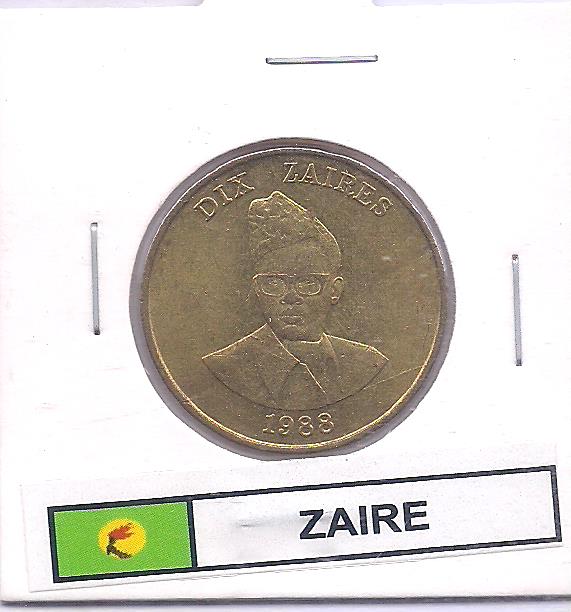 Democratic Republic of the Congo ( ZAIRE ) ~ 10 Zaïres, 1983 ~ RARE ...